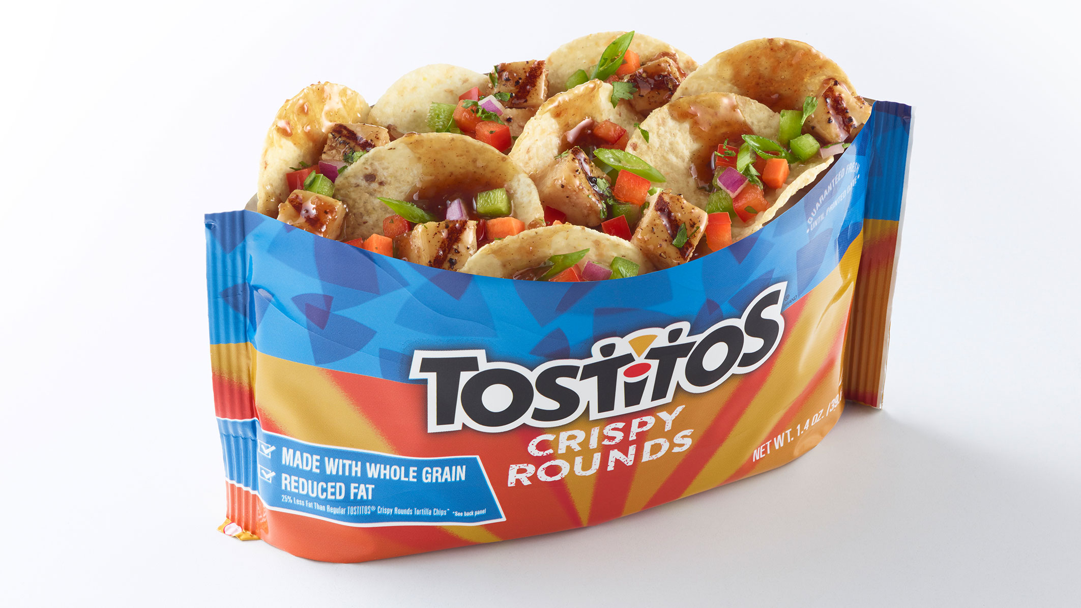 Korean BBQ Nachos with Walking Taco TOSTITOS® Reduced Fat Crispy Rounds ...